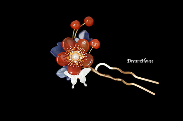 完売致しました ＊花艶のかんざし かんざし dreamhouse 通販｜Creema(クリーマ) 10604483