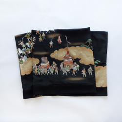 ショールにもなるモモンガKIMONO羽織 洛中洛外図/シリコンゴム付きクリップブローチKIMONOclip1点付属 黒留 着物 和遊湘南 通販 ...