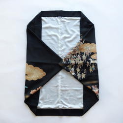 ショールにもなるモモンガKIMONO羽織 洛中洛外図/シリコンゴム付きクリップブローチKIMONOclip1点付属 黒留 着物 和遊湘南 通販 ...