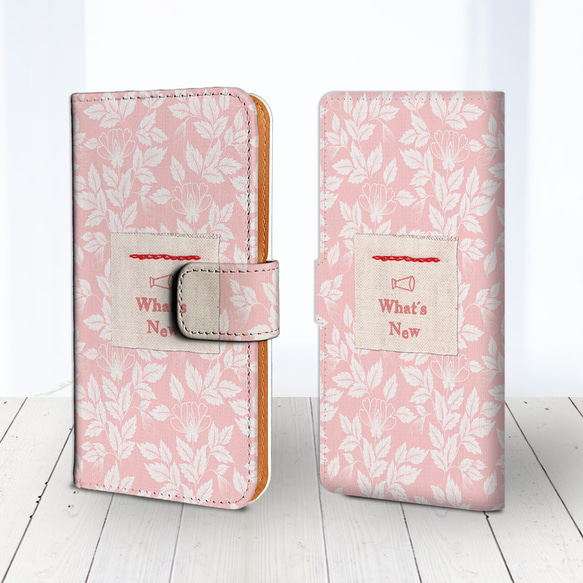 Android 他 iPhone 対応 フラップあり手帳型ケース ★唐草ピンク YU スマホケース・カバー decotto 通販 ...