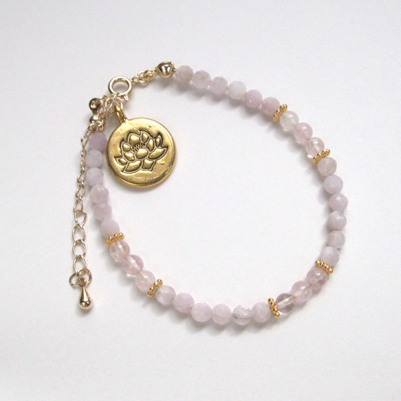 クンツァイトとモルガナイトのワイヤーブレスレット #114 ブレスレット monri 通販 11505085｜Creema(クリーマ)