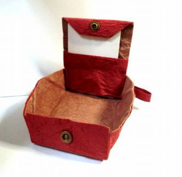 色オーダー★カードも入る和紙の小銭入れカード入れコインケース キャッシュレスお財布 旅行用お財布軽い薄い財布 小銭入れ・コインケース 桂 ...