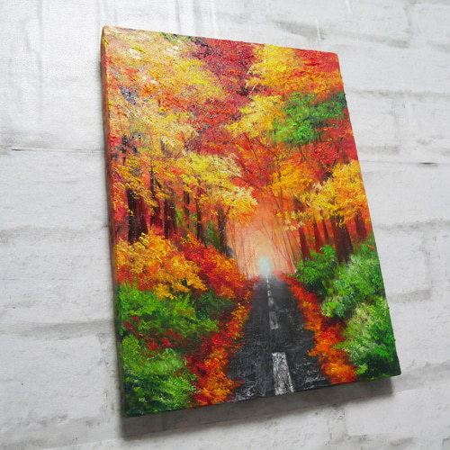 油絵 油彩 油彩画 絵画【紅葉の道】 絵画 HR 通販 11689668 油絵 油彩 油彩画 絵画【紅葉の道】 絵画 HR 通販 11689668