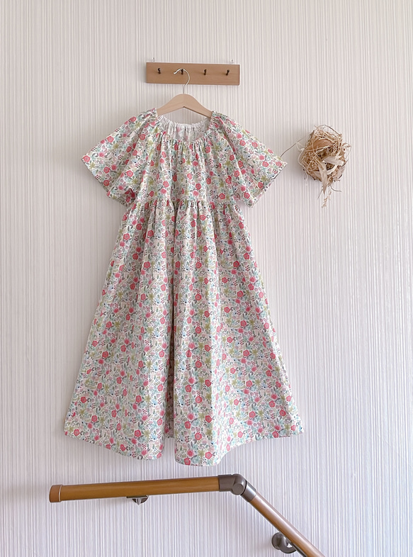 150cm対応 スポンとかぶれるギャザーワンピース 子供服 infinity 通販 11707350｜Creema(クリーマ) ハンドメイド ...