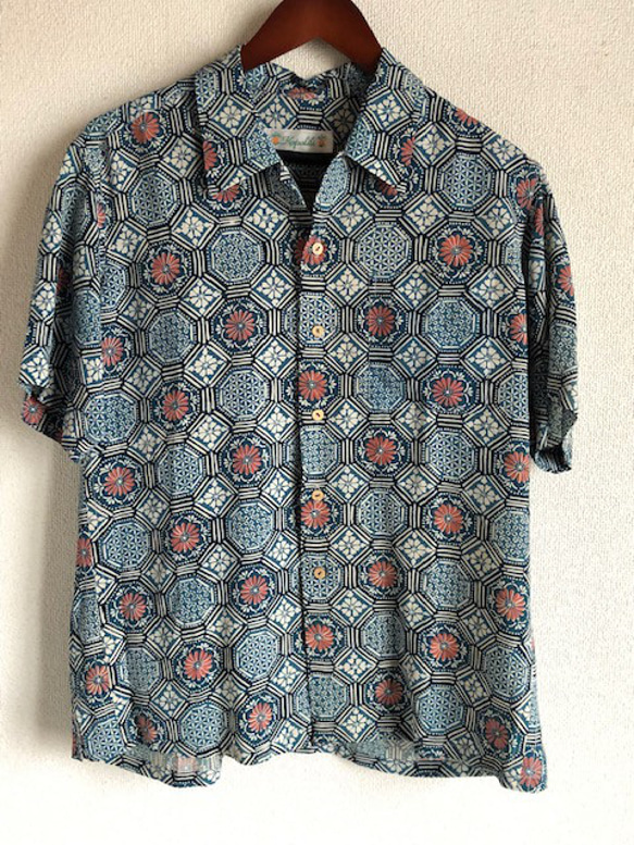 着物生地アロハ シャツ ヒロケン 通販 11788140｜Creema(クリーマ)