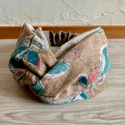 リネン（サンドベージュ） クロスヘアバンド ＊ ヘアバンド・ターバン kekko 通販 12044771｜Creema(クリーマ)