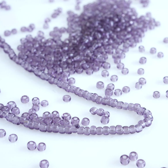 【5g】10/0 フランス製 ヴィンテージ シードビーズ トランスパラントバイオレット ビーズ プチコパン 12/6-9 発送お休み 通販 ...