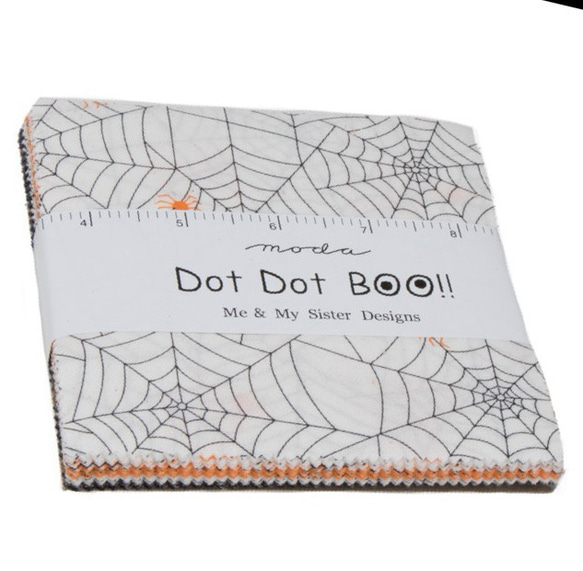 「Dot Dot Boo」チャームパック moda 生地 カットクロス Me & My Sister ハロウィーン はぎれ studio ...