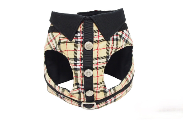 DOG★CATハーネス【チェックコート/boy】 リード・首輪 Momotaro 通販 12584171｜Creema(クリーマ)