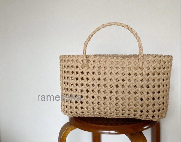 普段使いのエコバッグ 〜S〜 かごバッグ rameseka 通販｜Creema(クリーマ) 12607947