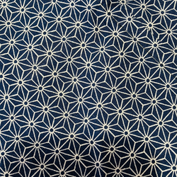 和柄ネイビー麻の葉柄あずま袋と箸袋セット 弁当袋・風呂敷 はち 通販 12640850｜Creema(クリーマ)