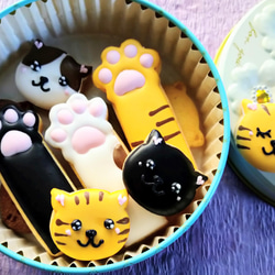 『猫の日2025』猫ちゃん好きに!猫ちゃんのアイシングクッキー クッキー缶 猫の手※白砂糖不使用身体に優しいアイシング クッキー ちゃちゃねね ...