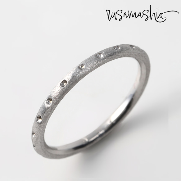 thin "ドット" シルバー925 指輪・リング rusamashio 通販 12661875｜Creema(クリーマ)