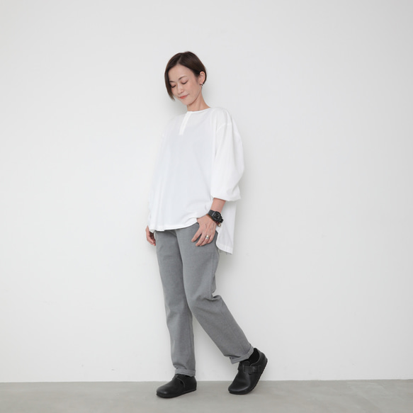 Momo pants / gray ロングパンツ omake 通販 12670793｜Creema(クリーマ)