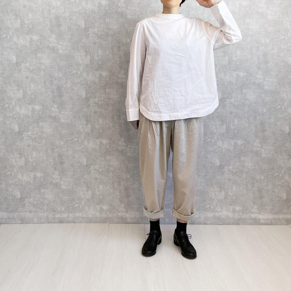 アンダードレスパンツ。ピーチ起毛コットン。ライトグレー。フリーサイズ。【受注製作】 ロングパンツ sonoiro 通販 12678087 ...