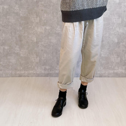 アンダードレスパンツ。ピーチ起毛コットン。ライトグレー。フリーサイズ。【受注製作】 ロングパンツ sonoiro 通販 12678087 ...