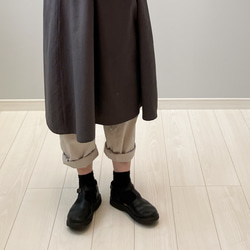 アンダードレスパンツ。ピーチ起毛コットン。ライトグレー。フリーサイズ。【受注製作】 ロングパンツ sonoiro 通販 12678087 ...