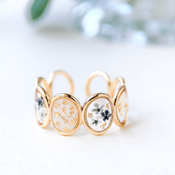flower petals ring / フラワーリング 【サイズフリー】No.100 指輪・リング Bidens 通販 12679800 ...