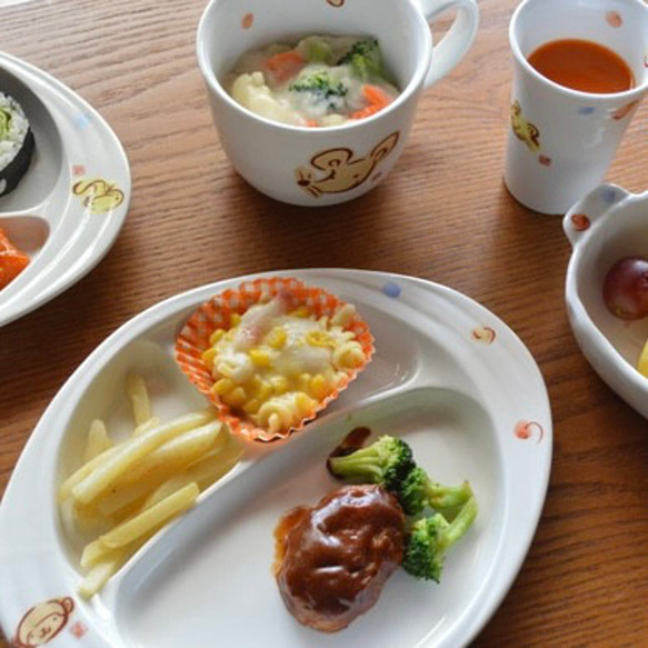 干支 子ども食器 ランチプレート ＜申＞ ランチプレート bakuzangama 通販｜Creema(クリーマ) 12684605