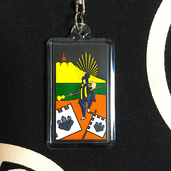 ゲーム戦国花札キーホルダー「豊臣秀吉」 キーリング 二両亭かるた 通販｜Creema(クリーマ)