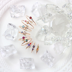 【先着10名様限定★1,000円引き★】【14Kgf】引っ掛かりのないベゼルタイプ 3mmと2mmの2粒天然石リング 指輪・リング Jewelry craft.sachi 通販 ...