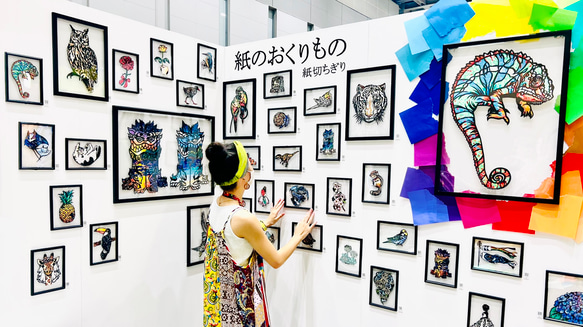 【切り絵×ちぎり絵】okame-inko -ｵｶﾒｲﾝｺ- 原画アート おもちゃ・ペット小物 紙のおくりもの 通販 13000685 ...