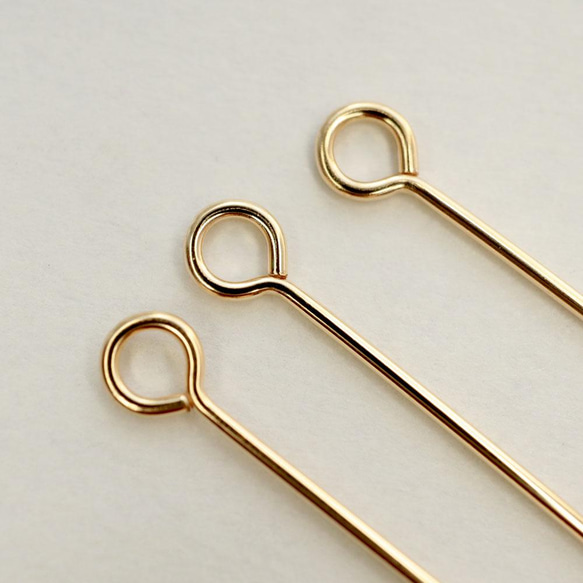 『販売終了』14KGF 9ピン 24ga 0.50mm×12.7mm 10本 アメリカ直輸入 金具・チェーン Trois anges 通販 ...