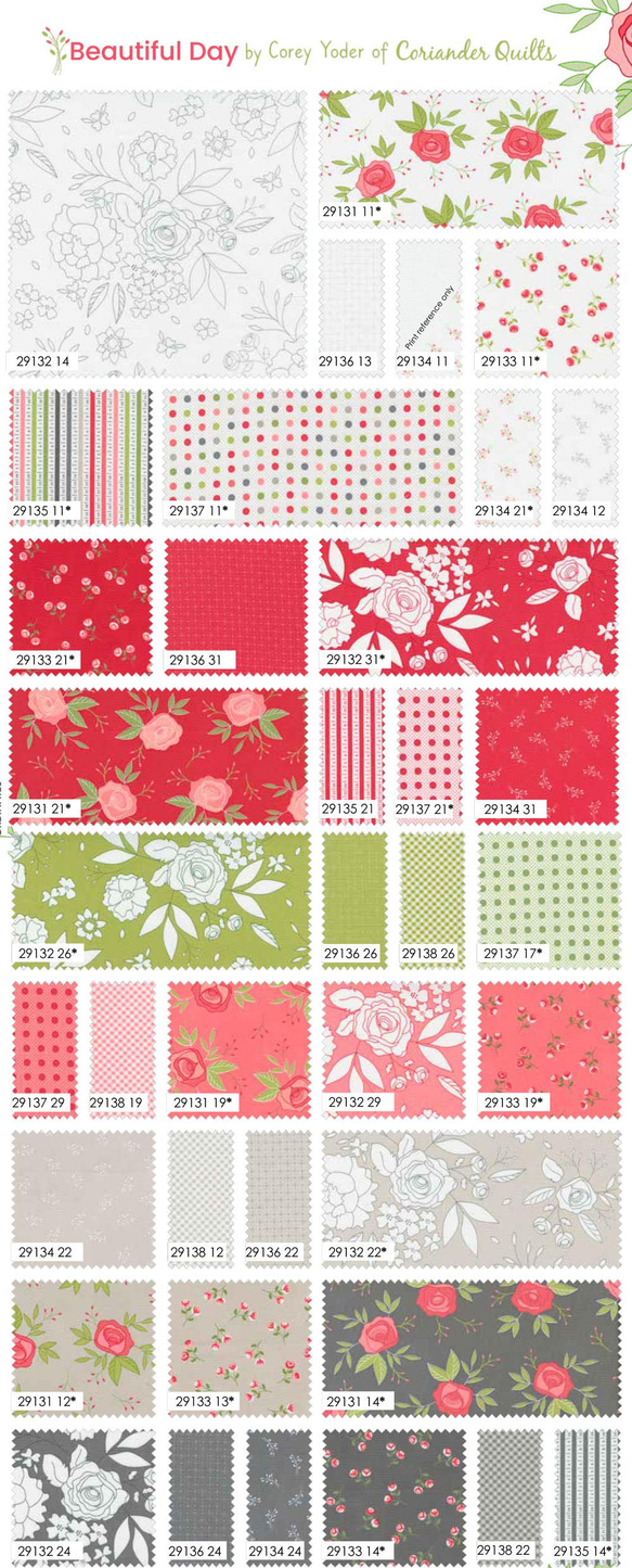 「Beautiful Day」 ジェリーロール moda 生地 カットクロス Corey Yoder はぎれ studio peperin ...