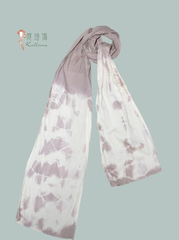 ♔蔻珞瑪♘ Ⓓⓔⓢⓘⓖⓝ渲染棉質多用途長巾-卡其 圍脖（多圈） Kolloma 的作品 13138784｜Creema