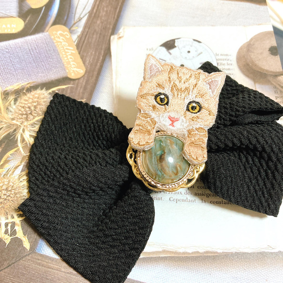 猫とマーブルのヘアゴム/ポニーフック ヘアゴム epika 通販｜Creema(クリーマ) 13156000