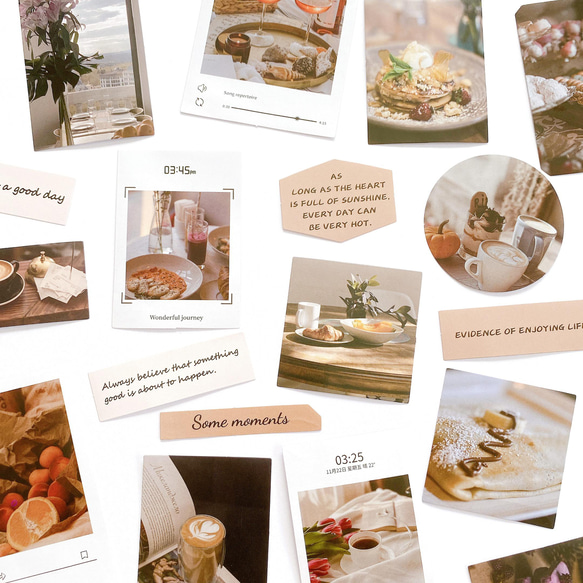 海外 ステッカー 60枚set《caramel brown》 [F314] シール・ステッカー Misty Classic 通販 13183011｜Creema(クリーマ)