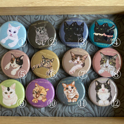 bonvoroidアート『猫のミニミニ缶バッジ』2個セット ピンバッチ bonvoroidアート『猫のミニミニ缶バッジ』2個セット ピンバッチ