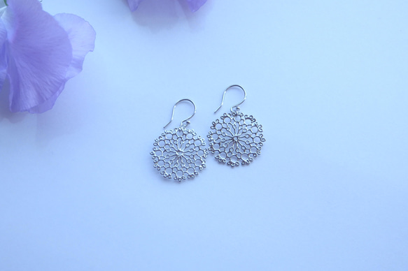 クラシカルモチーフ ピアス/イヤリング【ロジウム】classical motif pierce/earring ピアス（フック・チェーン ...