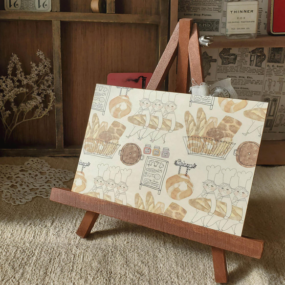 ポストカード「3つ子のパン屋さん」 3枚入 3つ子のパン職人がつくったおいしそうなパンの柄 ポストカード ant!ant!!ant!!! 通販 ...