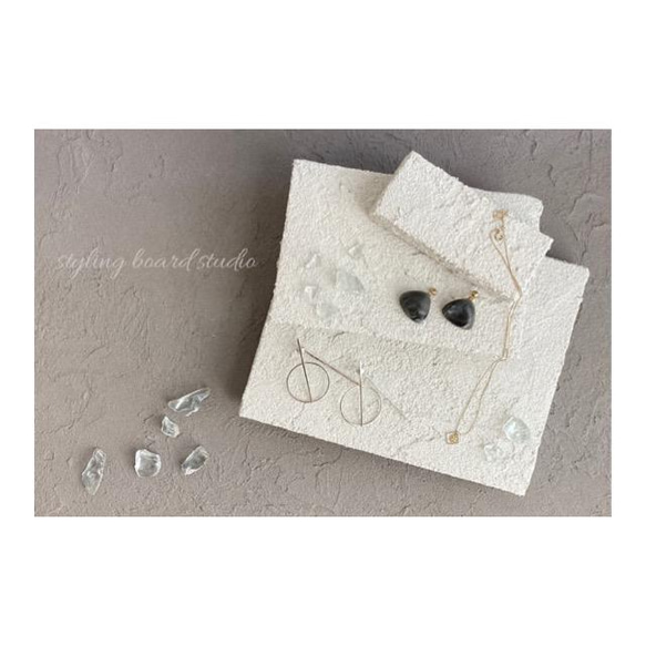 漆喰調 ぺデスタル 台座 3pcsセット スタイリングボード その他素材 スタイリングボードスタジオ 通販 13230014｜Creema(クリーマ)