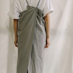 2026年1月中旬納品 エプロンロング クロス ホワイト他。全9色。 エプロン アメメ 通販 13230028｜Creema(クリーマ)