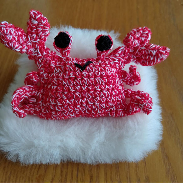 あみぐるみ カニさん あみぐるみ ポポリル 通販 13230459｜Creema(クリーマ)