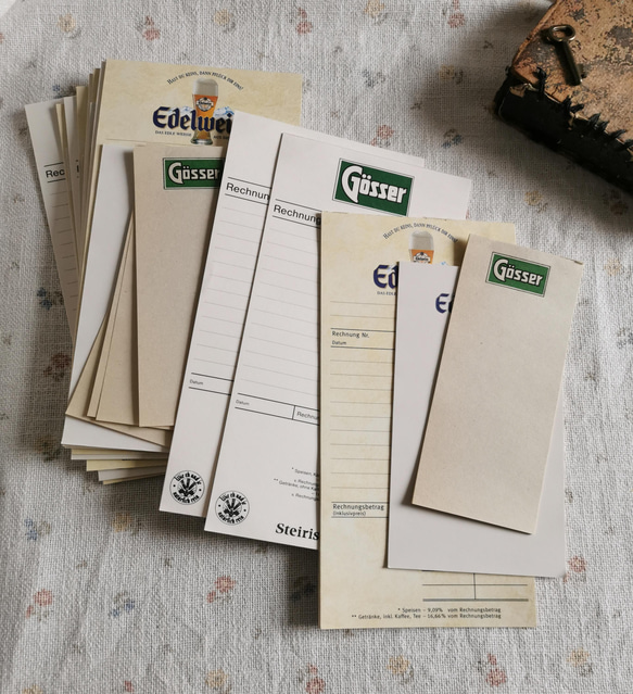 【再入荷】オーストリア/ ビール会社のお会計表セット その他素材 WienApplePie 通販 13232779｜Creema(クリーマ)