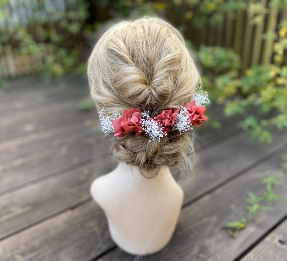 ローズヘッドドレス7p（プリザーブドフラワー） ヘッドドレス（ウェディング） sweet-cafe 通販 13247173｜Creema(クリーマ)