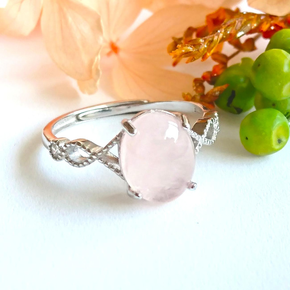 春色 モルガナイト リング 天然石 S925 4月誕生石 指輪・リング bamboo shoots 通販｜Creema(クリーマ) 13287754