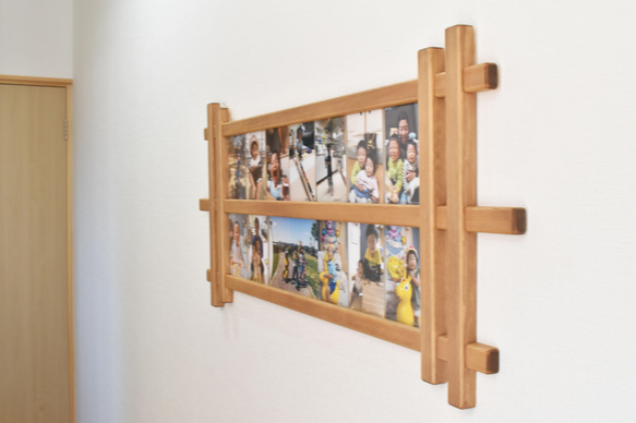 『Creema限定』12種類の写真サイズに対応『セミオーダー木製壁掛けフォトフレーム』M 茶色 フォトフレーム・写真立て 木星少年 通販 ...