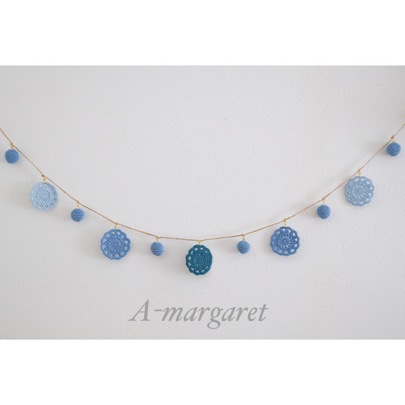 手編みモチーフのガーランド ガーランド A-margaret 通販 13336906｜Creema(クリーマ)