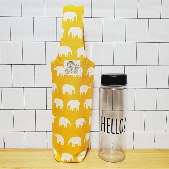 折りたためる ペットボトルカバー（北欧 ぞうさん柄） その他バッグ haru haru 通販 13349323｜Creema(クリーマ)