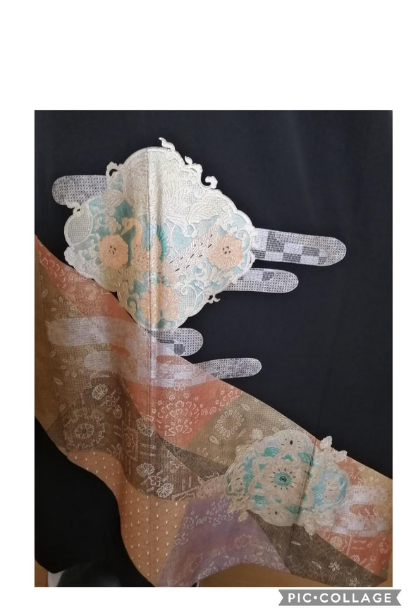 着物リメイク ロングドレス ハンドメイド ワンピース さらあお 通販 13365865｜Creema(クリーマ)