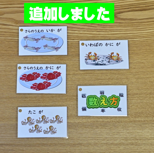 ものの数え方カード 説明書付き 1～5の数の学習にも おもちゃ・人形 C&T数とことばの教材の手作り工房 通販 13368945｜Creema ...