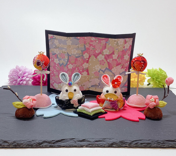 つまみ細工 雛人形 ひな人形・雛飾り hana to sora 通販 13370464｜Creema(クリーマ)