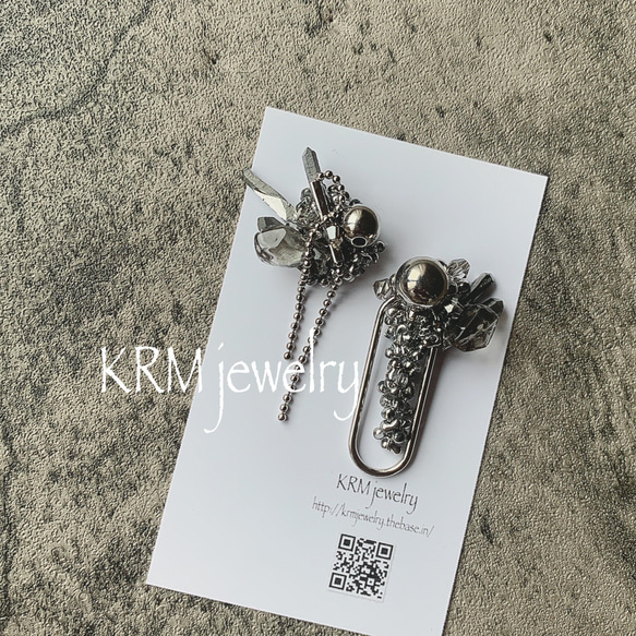 stone bijou Ⅰ ピアス（スタッド・一粒） KRM,n* 通販 13399120｜Creema(クリーマ)