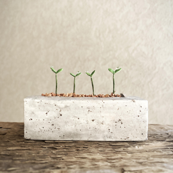 7133.bud 粘土の鉢植え プランター その他インテリア雑貨 bud 通販｜Creema(クリーマ)