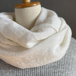 男女兼用★秋冬ウールガーゼ★スヌード 白【受注製作】 スヌード Tutu-nature 通販｜Creema(クリーマ) 13451449