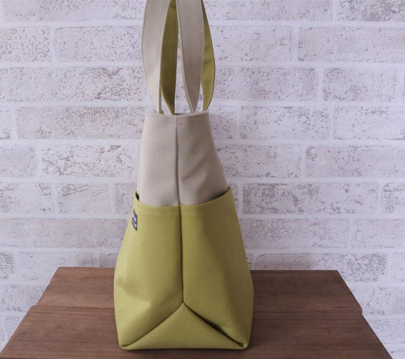 ♠選べるｶﾗｰ♪帆布ﾄｰﾄL(ﾍﾞｰｼﾞｭﾍﾞｰｽ) トートバッグ fabric mam 通販 13484281｜Creema(クリーマ)